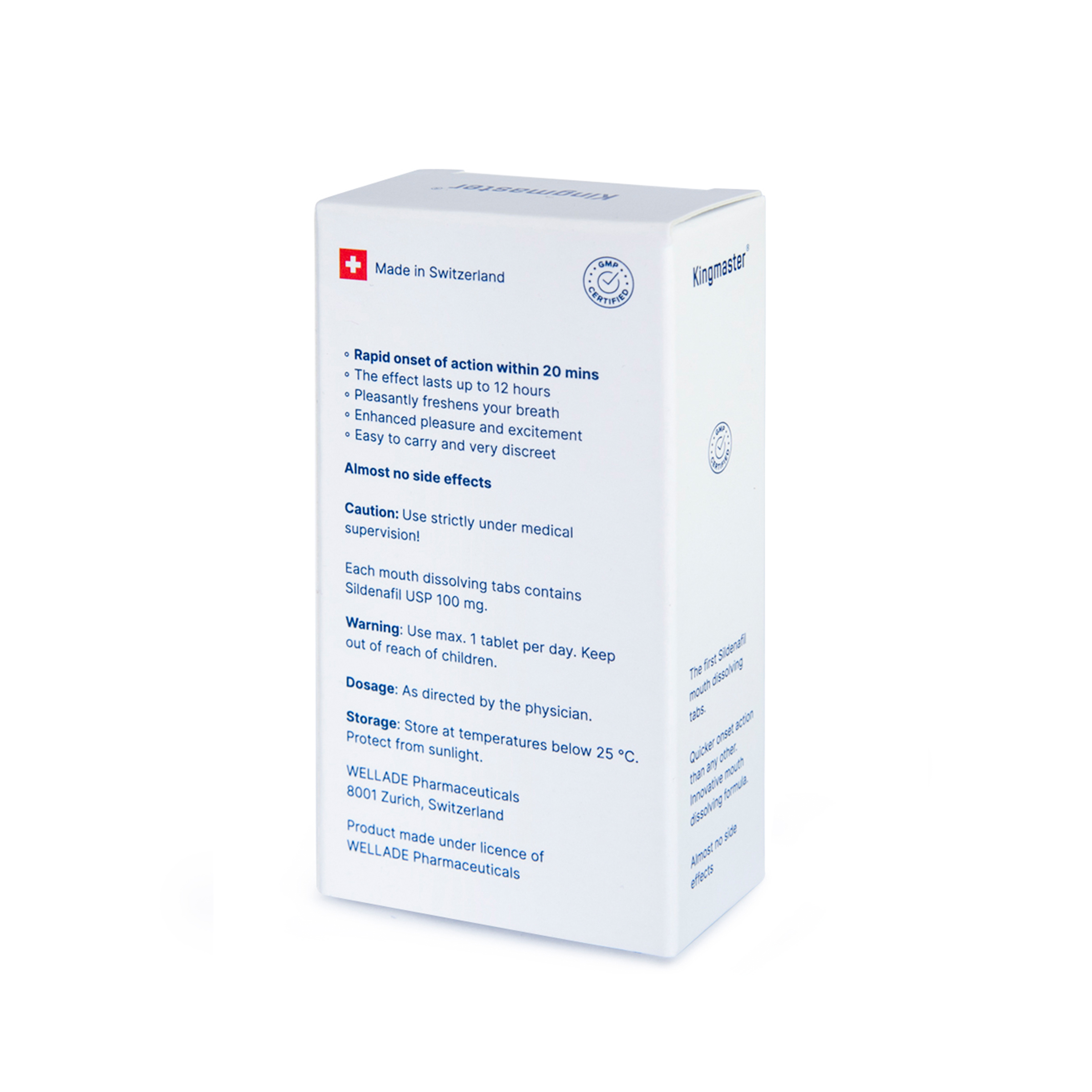 Kingmaster 100 mg | En stock - Comprimepourbander.to